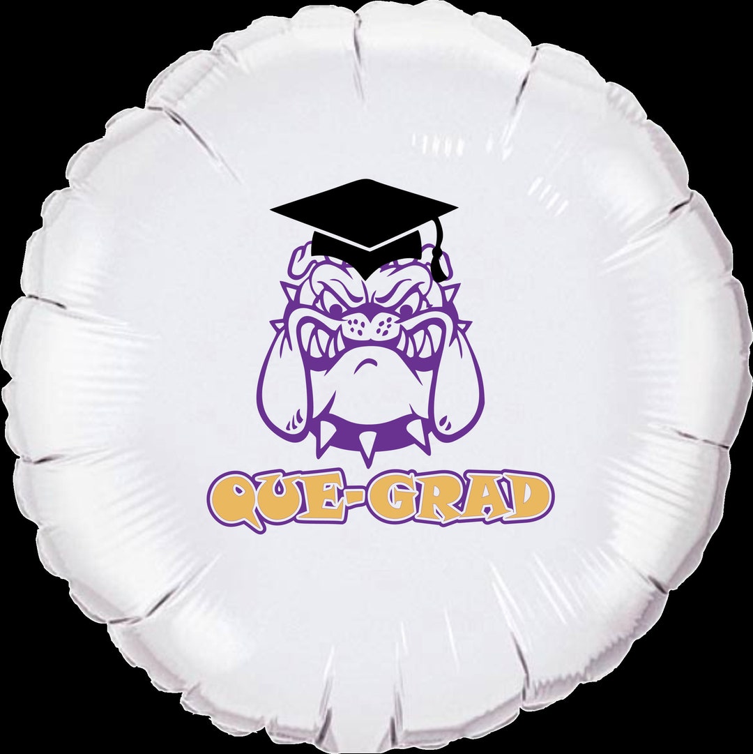 Que Versary, Que Birthday, Que Grad, Mylar Balloon, Birthday ...
