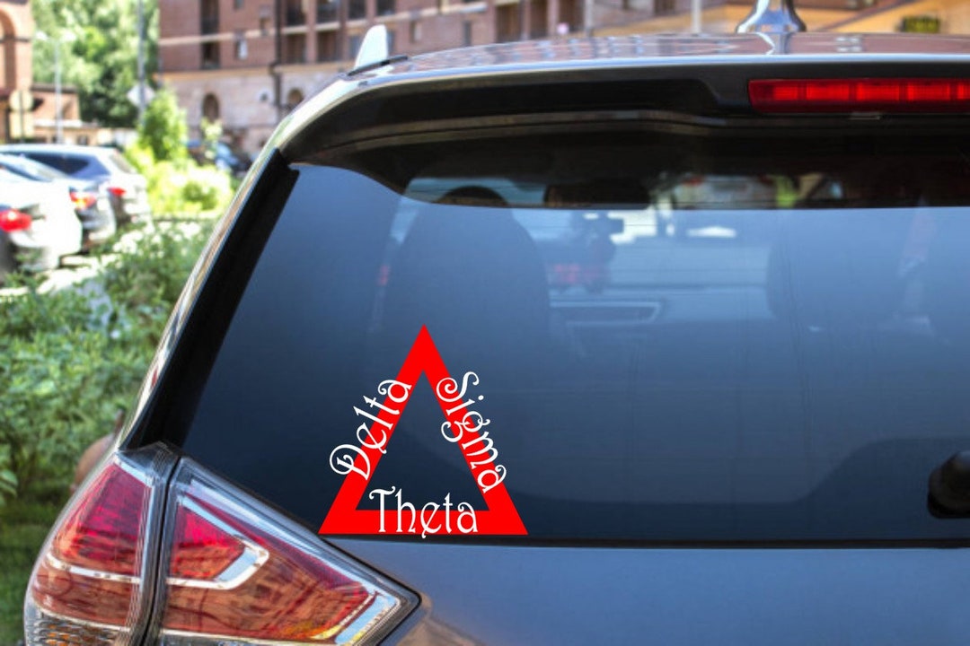 Greek Sorority, Triangle, Car Decal, Glitter Ornament, or Custom Mylar ...