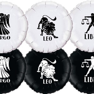 Zodiac Signs, Astrology Birthday Mylar Balloons, Personalized ...