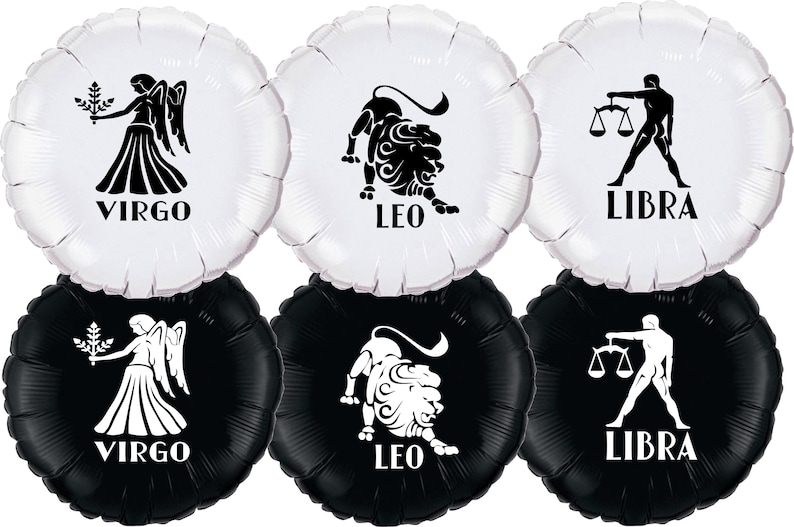 Zodiac Signs Astrology Birthday Mylar Balloons - Etsy