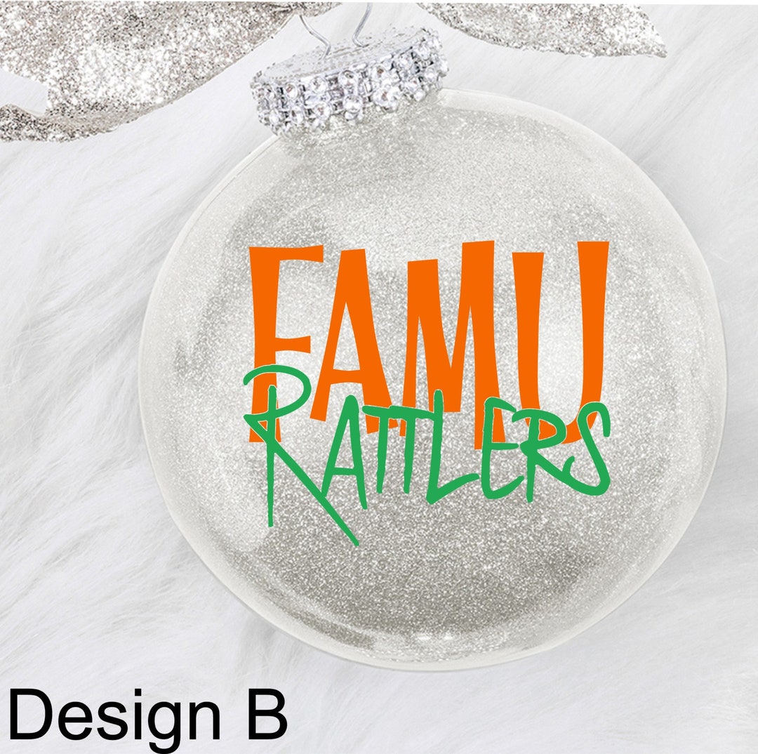 FAMU, FAMU Rattlers, HBCU, Rattlers, Ornament, Glitter Christmas ...