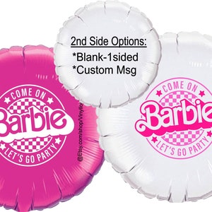 Barbie, Barbie Balloon, Barbie Party, Customized Mylar Balloons - Etsy