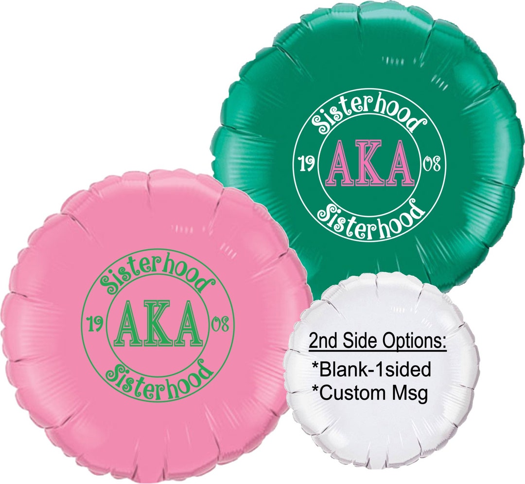 Sisterhood, Greek, Sorority, Alpha, AKA, Personalized Mylar Balloons ...