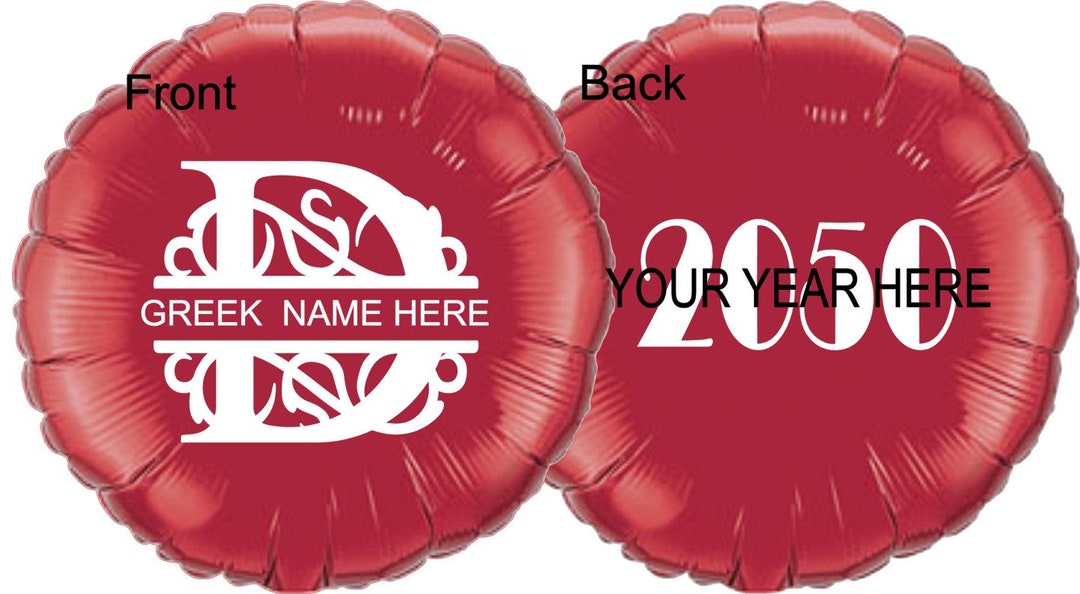 Fancy Letter Swirl Letter, Personalized 18" Mylar Balloon - Etsy