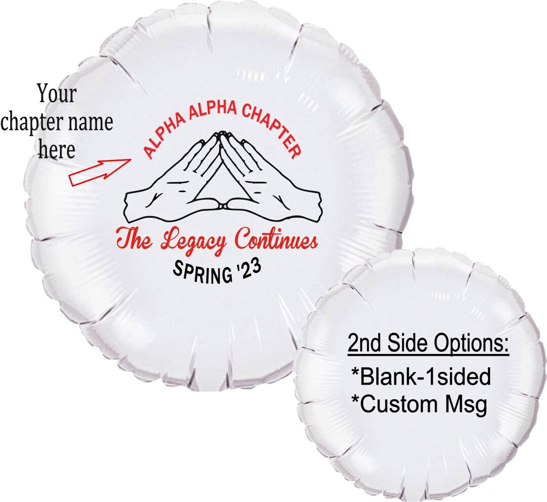 DST, the Legacy Continues, Greek, Sorority, Customized Mylar Balloons ...