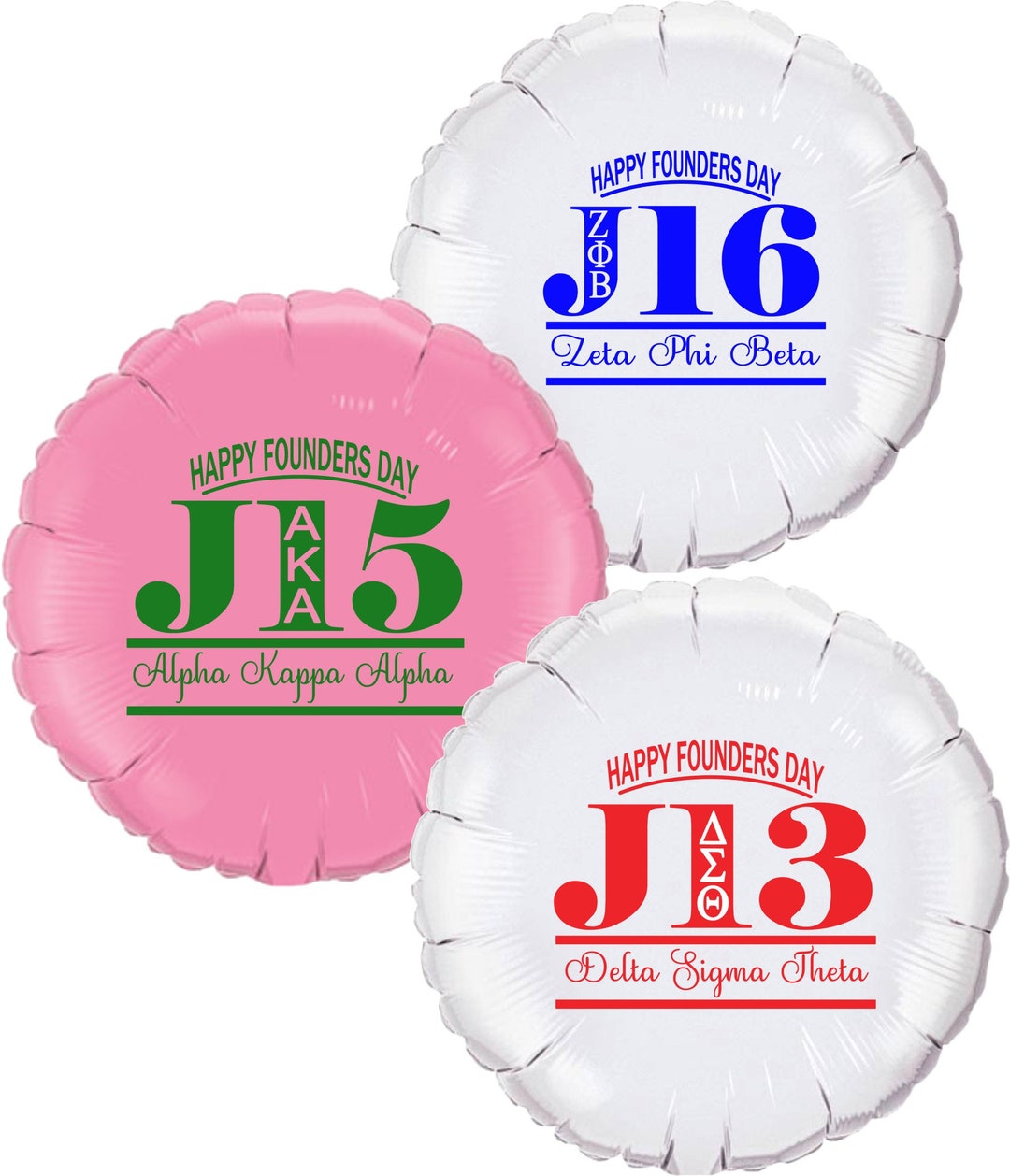 Founders Day, Greek, Sorority, Greek Founders Day, Customized Mylar ...
