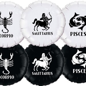 Zodiac Signs, Astrology Birthday Mylar Balloons, Personalized ...