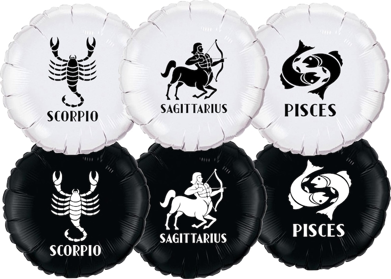 Zodiac Signs, Astrology Birthday Mylar Balloons, Personalized ...