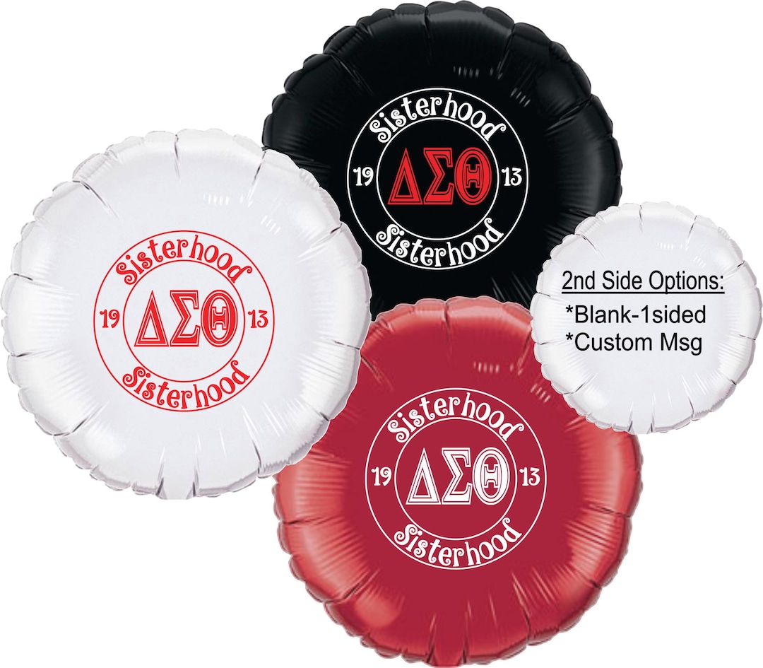 Delta, Sisterhood, Greek, Sorority, Personalized Mylar Balloons ...
