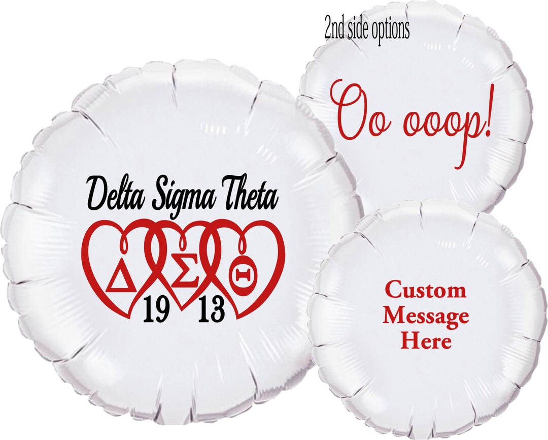 Greek Sorority Hearts Custom or Personalized Mylar Balloon - Etsy
