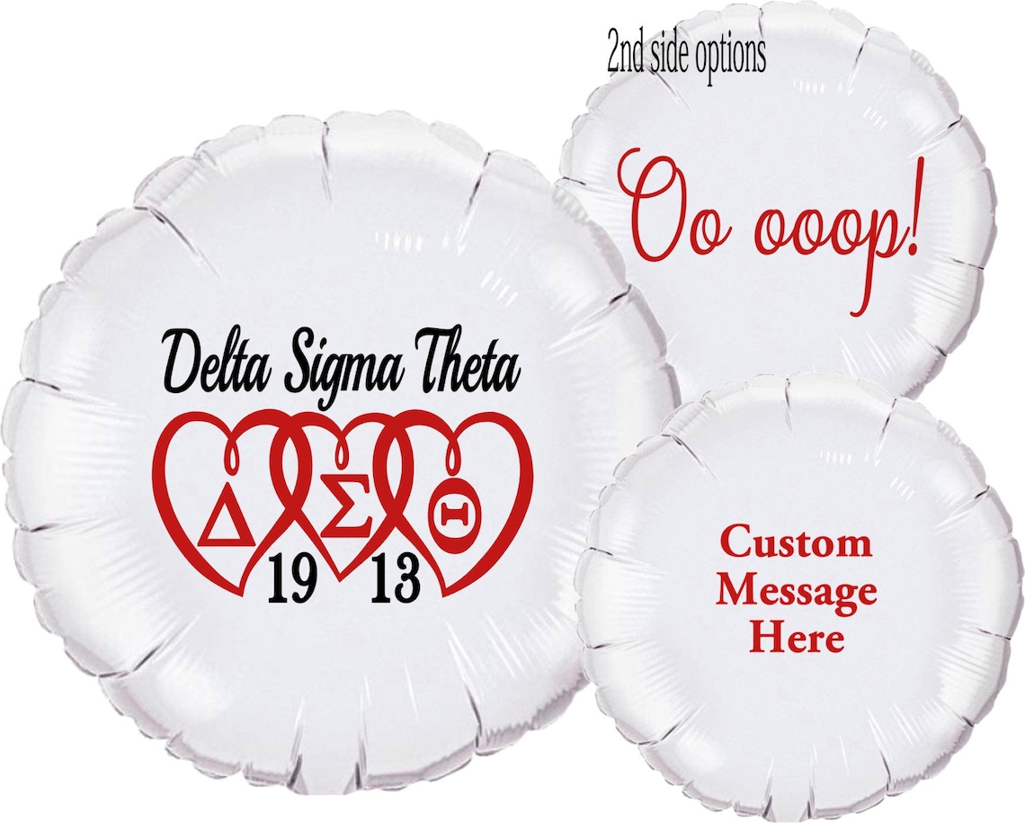 Greek Sorority Hearts, Custom or Personalized Mylar Balloon - Etsy