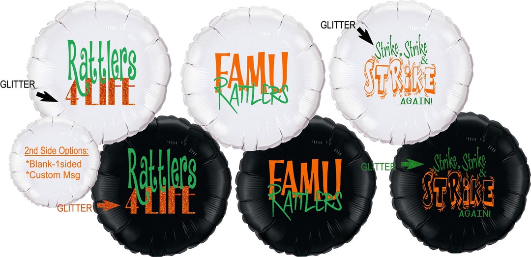 FAMU Rattlers 2023, Rattlers 4 Life, Strike Again, Glitter Vinyl ...