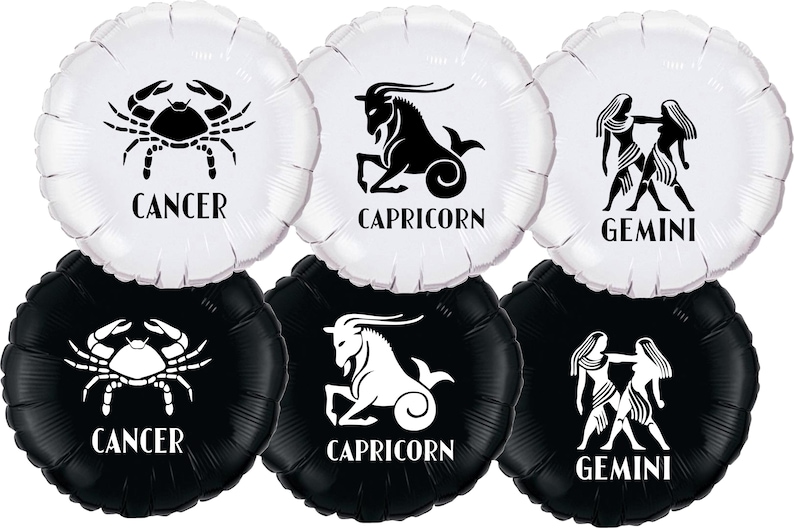 Zodiac Signs, Astrology Birthday Mylar Balloons, Personalized ...