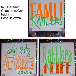 FAMU Rattlers 2023, Rattlers 4 Life, Strike Again, Glitter Vinyl ...