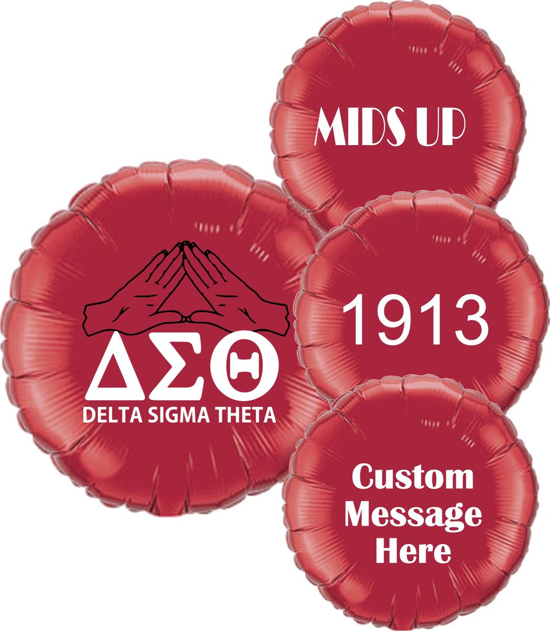 Greek Sorority, Mids Up, Customizable Mylar Balloon, or Decal - Etsy