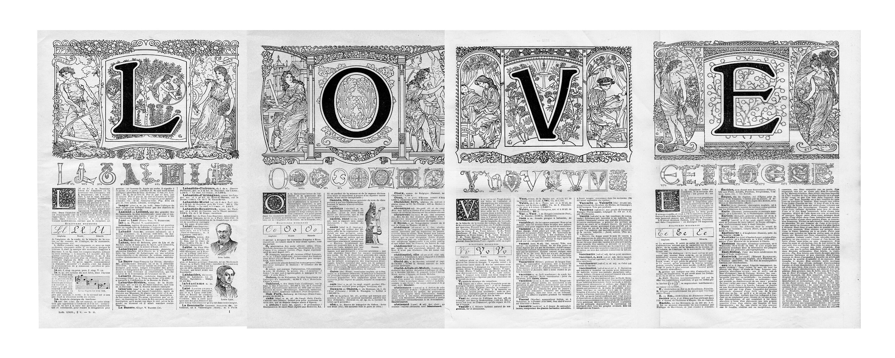 Instant Download French LOVE Letters Poster Romantic - Etsy