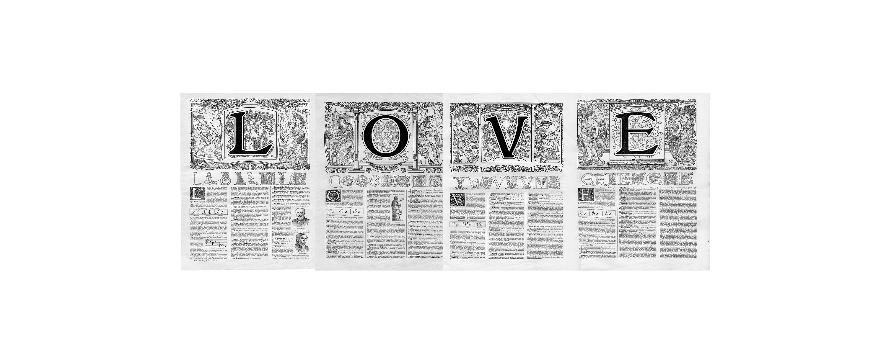 Instant Download - French LOVE Letters Poster - Romantic , Valentine ...