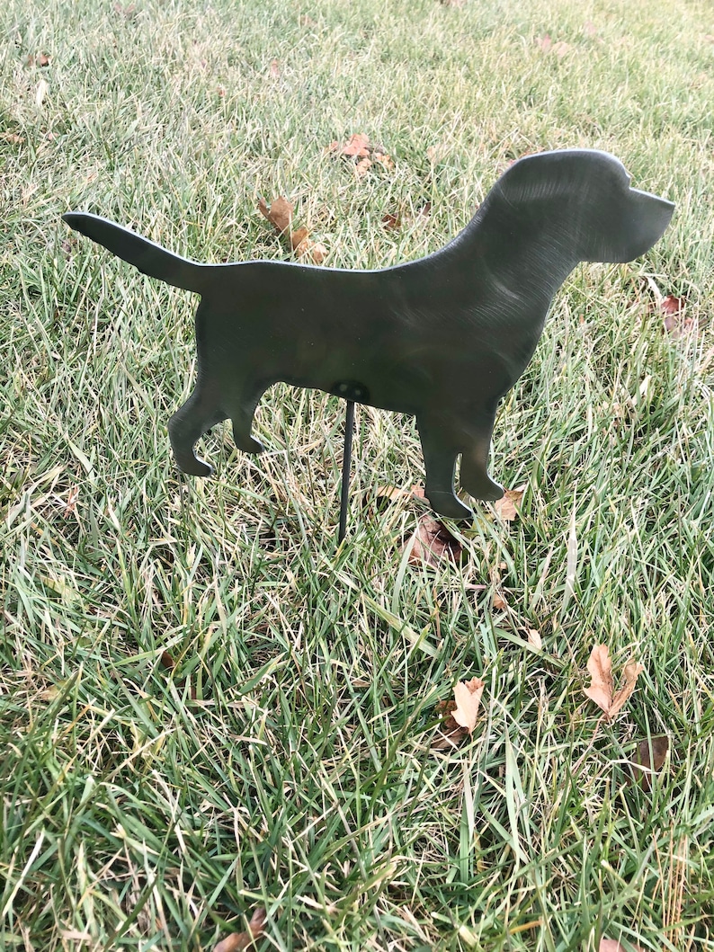 Standing Lab Dog Garden Stake Dog Yard Art Outdoor Garden | Etsy