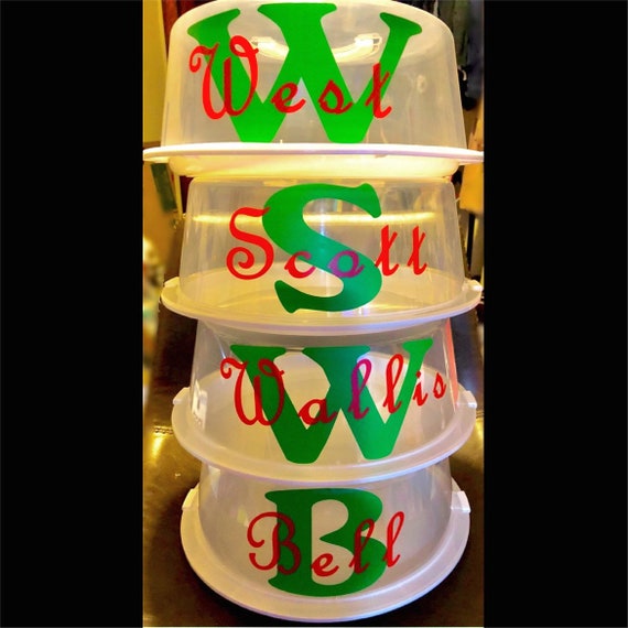 Personalized Cake Carrier With Name | Etsy