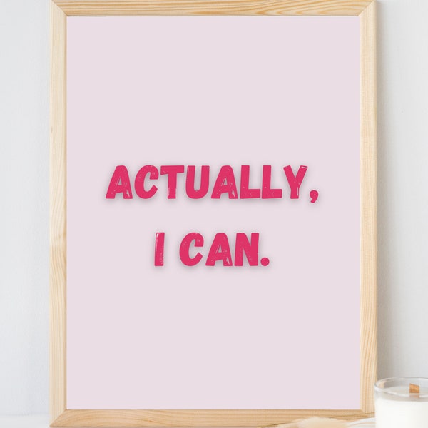 Actually I Can - Etsy