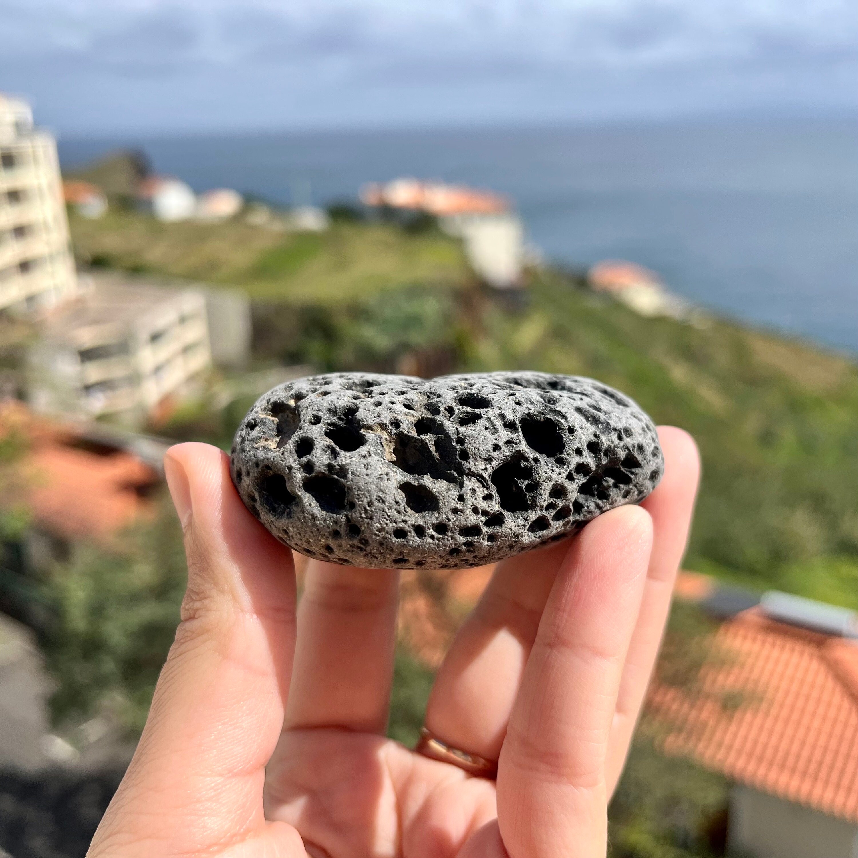 Lava-energetically Strong Stone From the Volcano From Madeira Island ...
