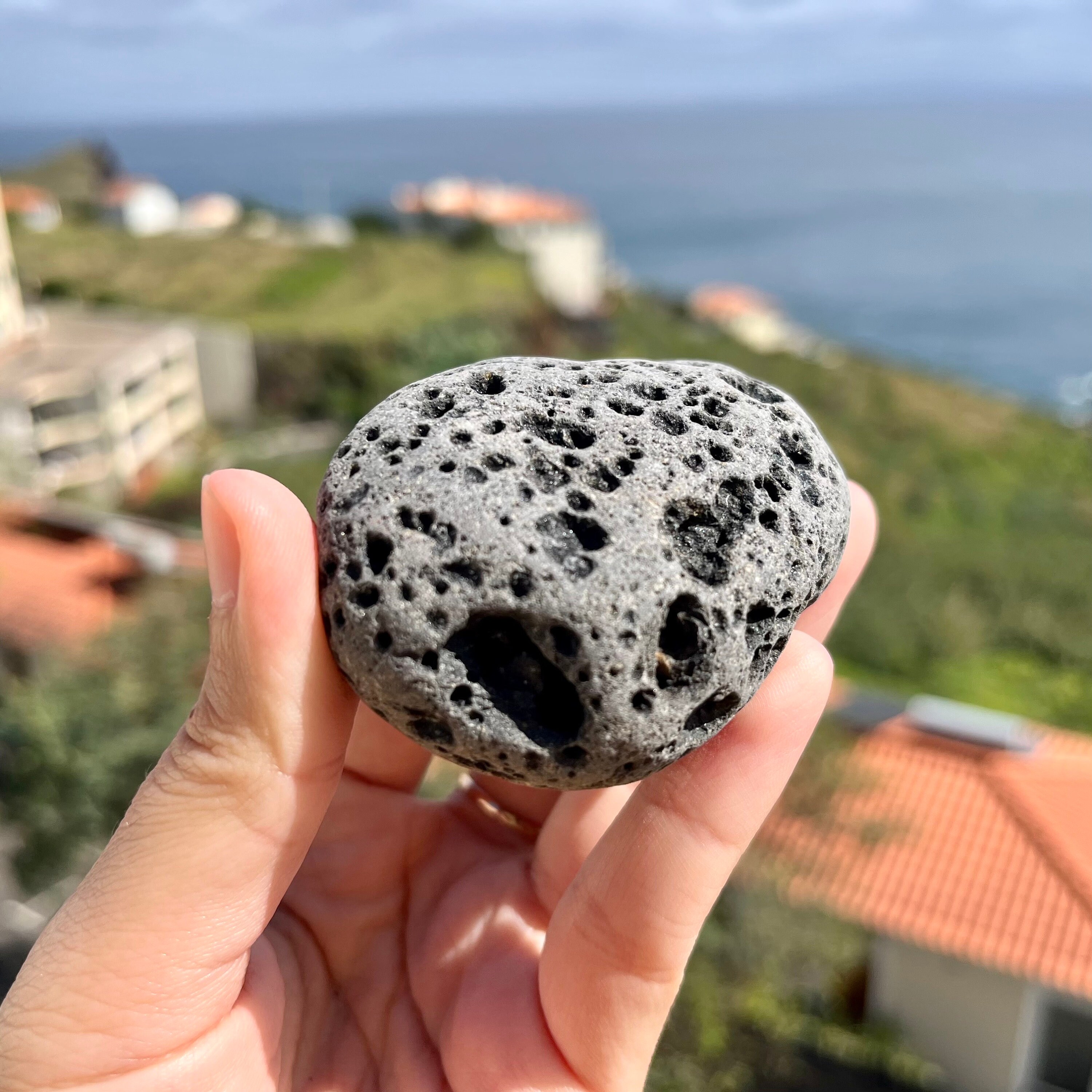 Lava-energetically Strong Stone From the Volcano From Madeira Island ...