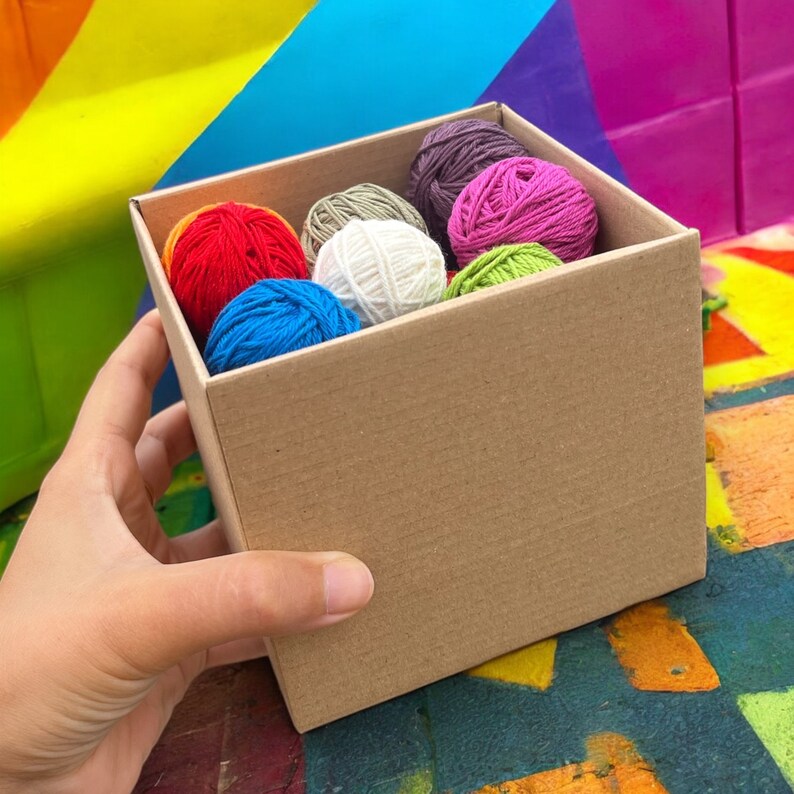 Mini Balls of Cotton Yarn 200 Gr - Etsy