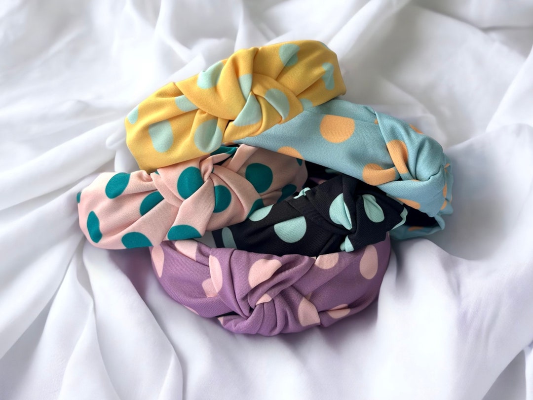 Polka Dot Headband in Different Colors, Headband - Etsy