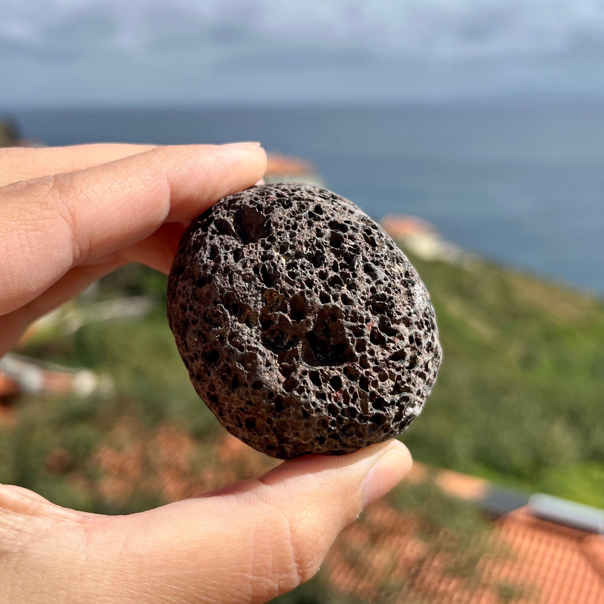 Lava-energetically Strong Stone From the Volcano From Madeira Island ...