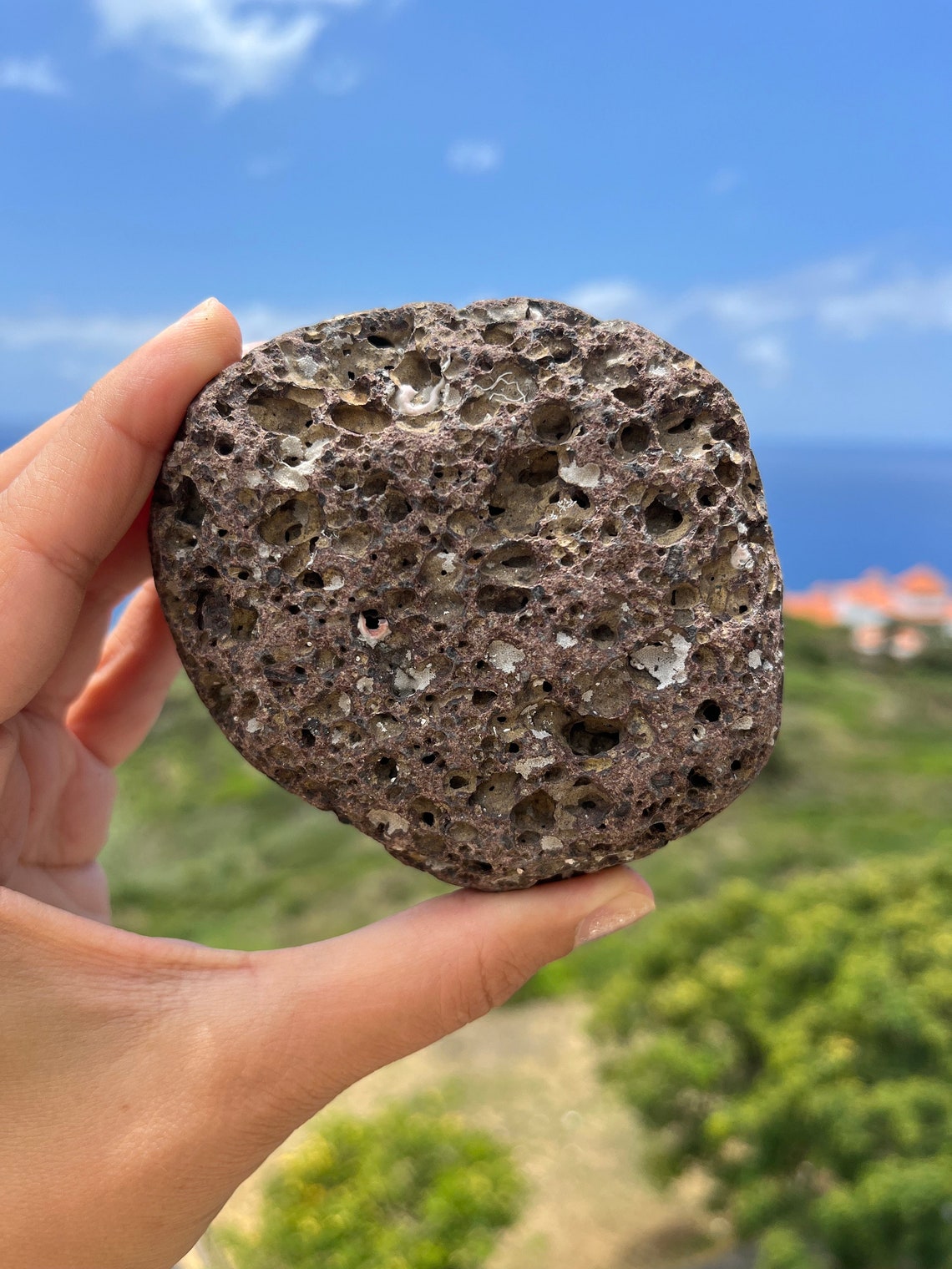 Lava-energetically Strong Stone From the Volcano From Madeira Island ...