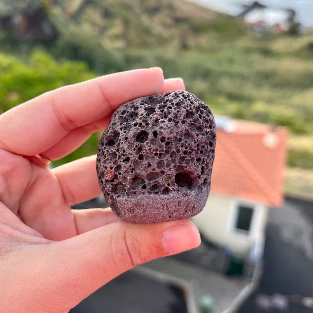 Lava Energetically Stone From the Volcano From Madeira Island, Volcanic ...