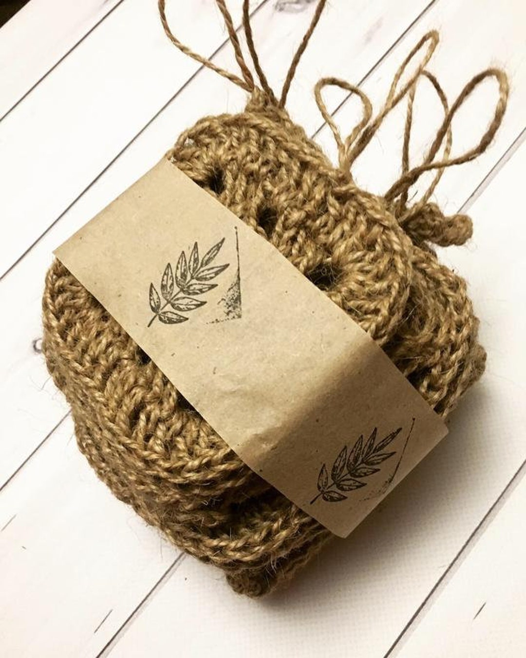 Crochet Jute Washcloths (8 Pcs): Eco-friendly Exfoliating Body Sponges ...