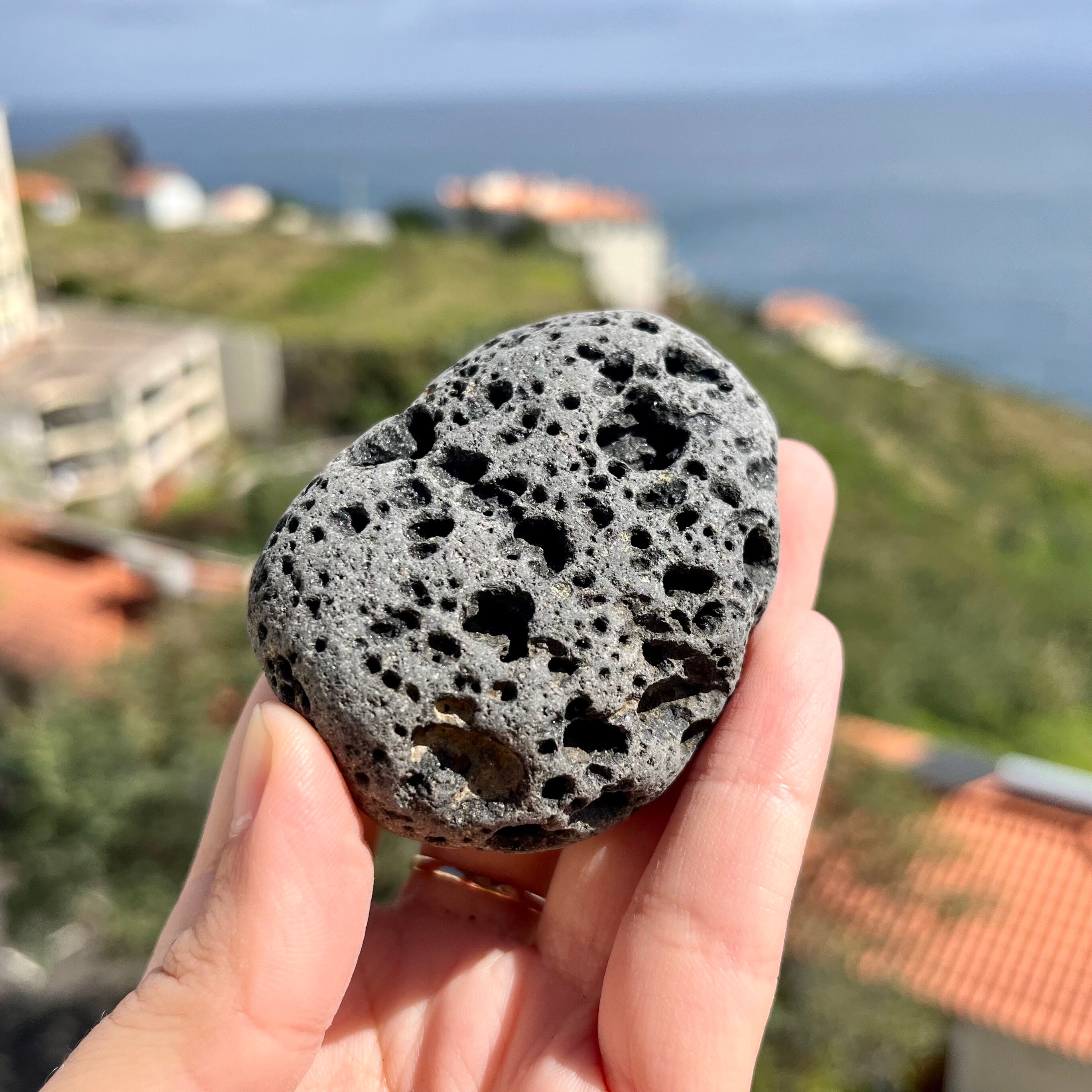 Lava-energetically Strong Stone From the Volcano From Madeira Island ...