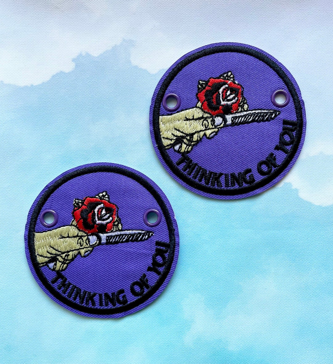 Knife Roller Skate Lace Patch Individual Switchblade Self Defense SSDGM ...