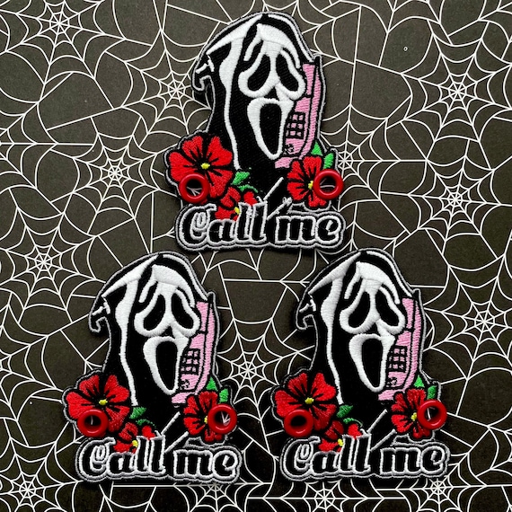 Ghostface Horror Movie Roller Skate Lace Patch Individual - Etsy