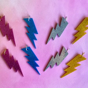 Lightning Roller Skate Lace Charm Acrylic Lightning Bolt - Etsy