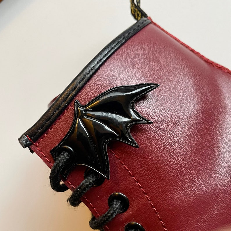 PAIR of Mini Bat Wings Roller Skate Lace Patch Halloween - Etsy