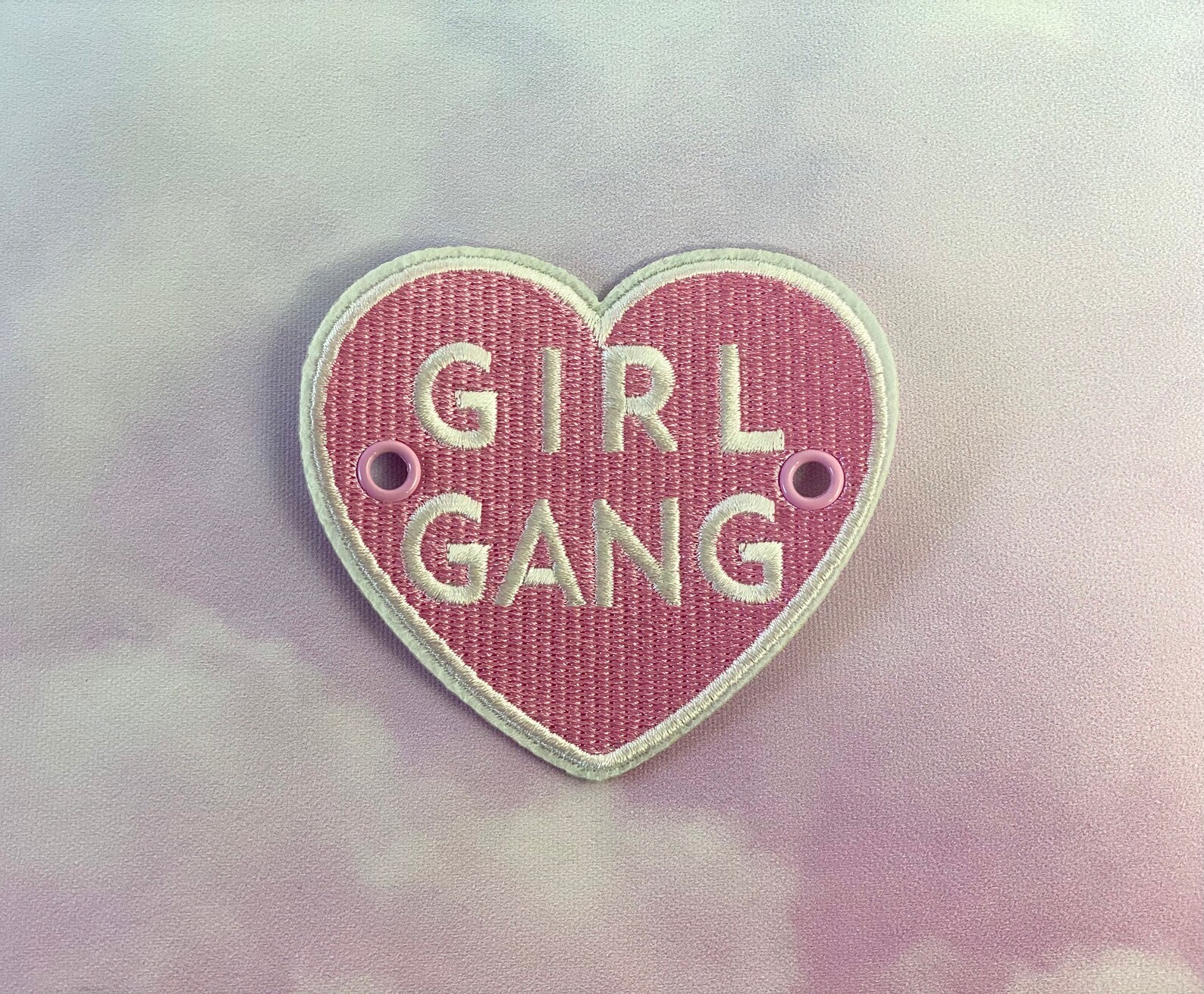 Girl Gang Large Pink Heart Roller Skate Lace Patch - Etsy