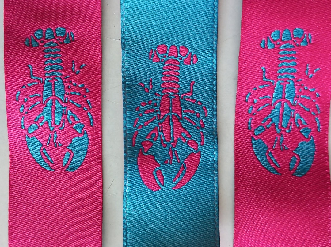 Buy LOBSTER Design Jacquard Ribbon Polytrim REVERSIBLE 7/8"wide (22mm ...