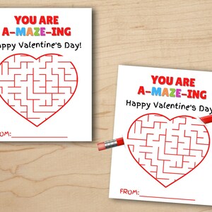 You're Amazing Valentine | School Valentine | Printable Valentine for ...