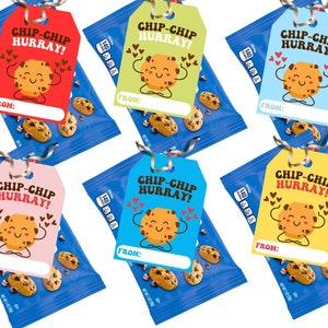 Kids Valentines Kids Valentine Cards Chip Hooray Cookie Valentine Tags ...