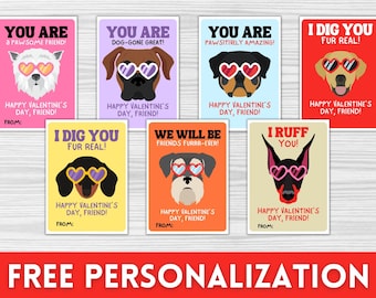 Puppy Dog Valentine's Day Cards - Etsy