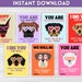 Instant Download Printable Puppy Valentine's Day Cards Kids School ...