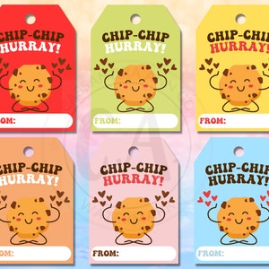 Kids Valentines Kids Valentine Cards Chip Hooray Cookie Valentine Tags ...