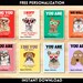 Instant Download Printable Puppy Valentine's Day Cards Kids School ...
