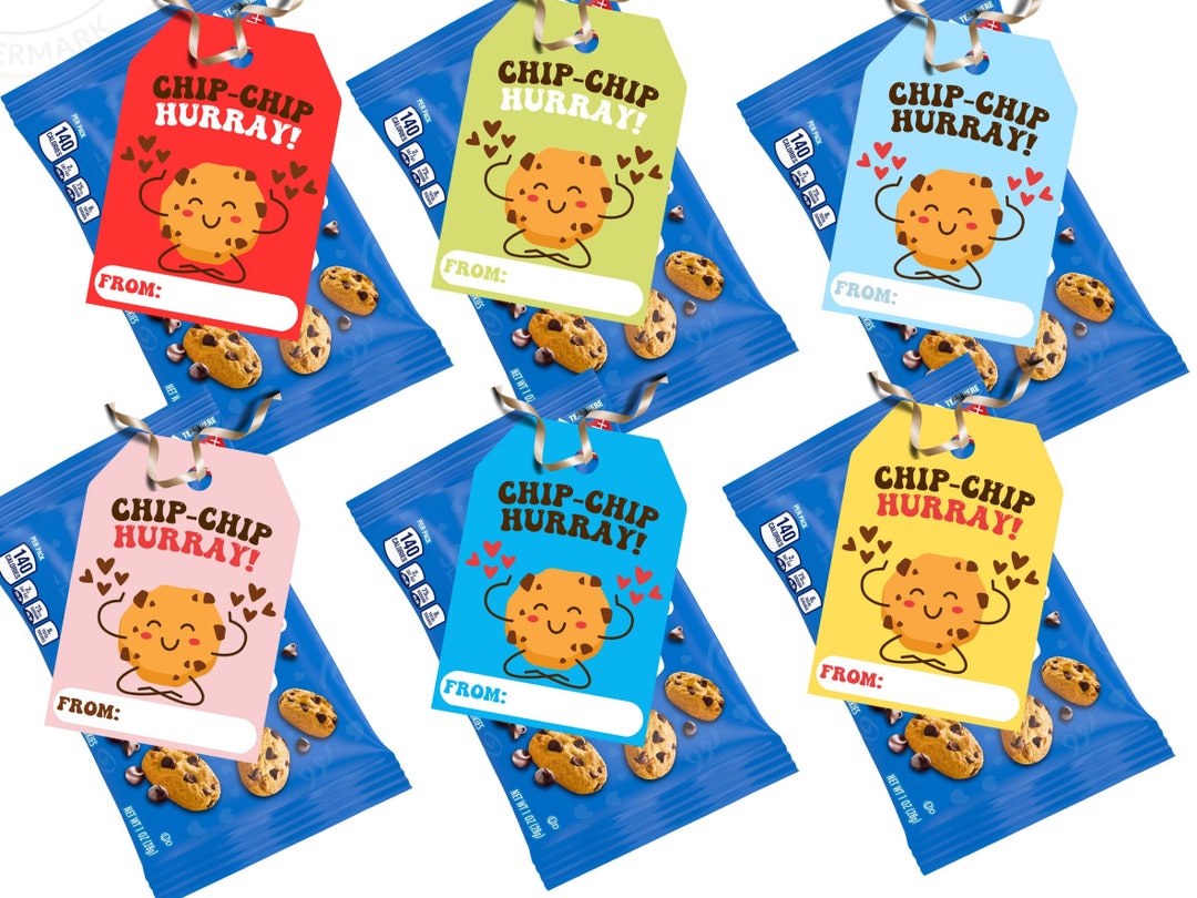 Kids Valentines Kids Valentine Cards Chip Hooray Cookie Valentine Tags ...