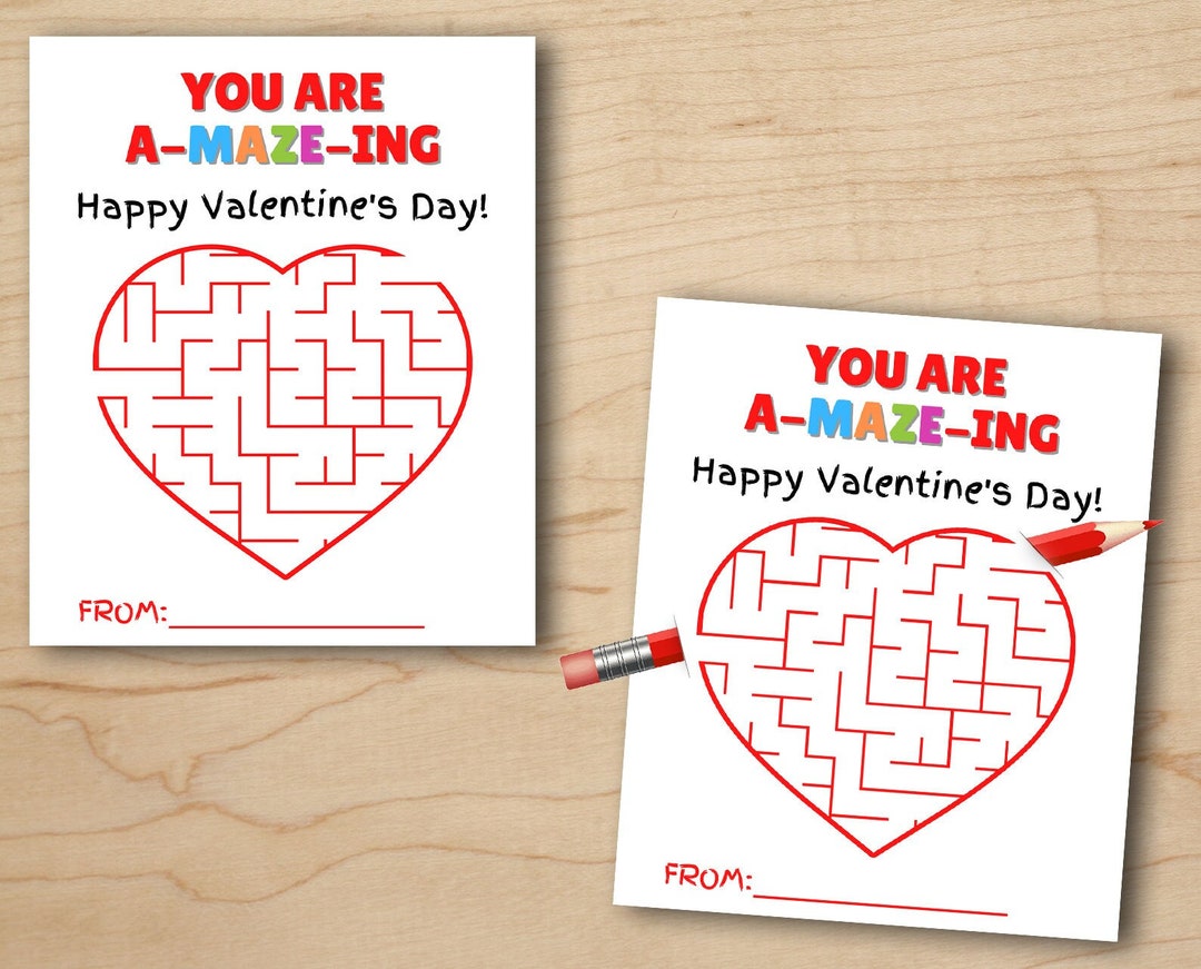 You're Amazing Valentine | School Valentine | Printable Valentine for ...