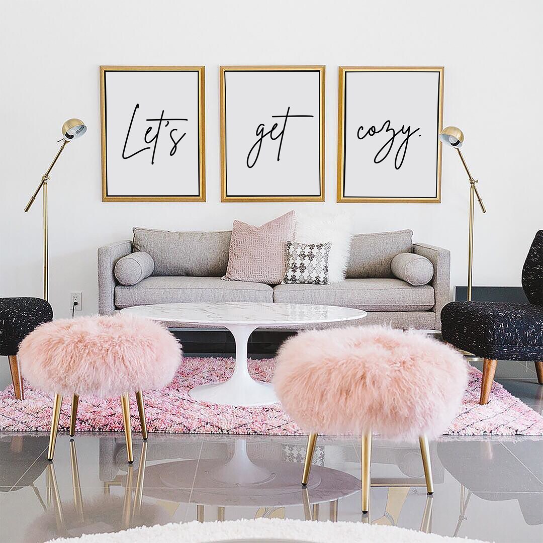 Let's Get Cozy Wall Art – Printable Home Decor (digital Download) - Etsy