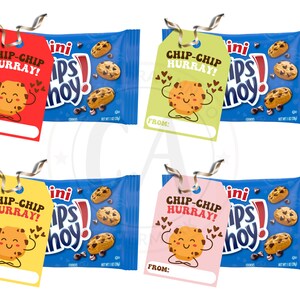 Kids Valentines Kids Valentine Cards Chip Hooray Cookie Valentine Tags ...