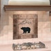 Large Bear and Mountains - SET of 21 HANDMADE Tiles - Copper, Brass or ...